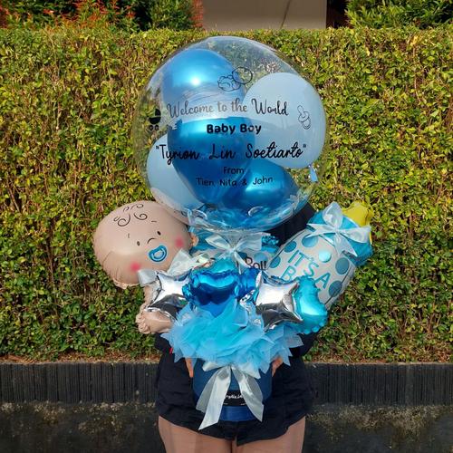 Jual Buket Balon Foil Baby Born - tjeplis.id - Baby Boy - Jakarta Timur ...