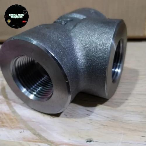 Jual TEE BESI CLASS 3000 DRAT 1/2" INCH / TEE DRAT # 3000 CS / NPT ...