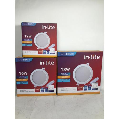 Jual Inlite lampu downlight led 7,5w 12 watt 16w 18 watt 21watt ...