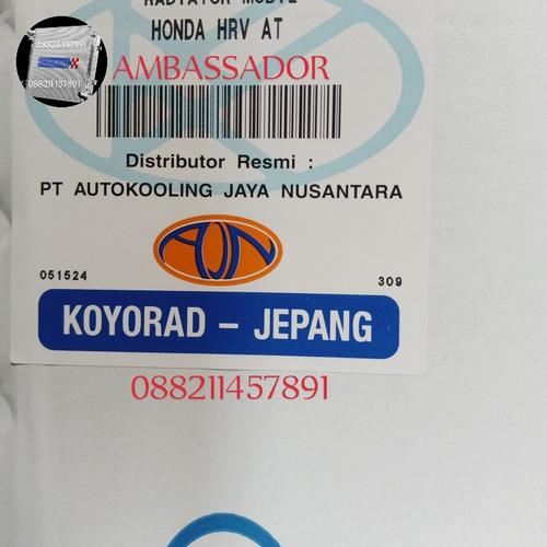Jual RADIATOR HONDA HRV 1500cc MATIC - Kota Bekasi - KOYORAD RADIATOR ...
