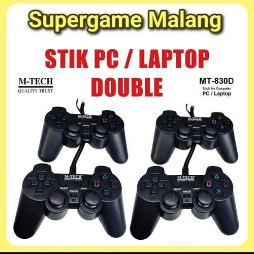 Promo Stik PC Double Usb PS Game Pad Gamepad Gaming Games Komputer ...