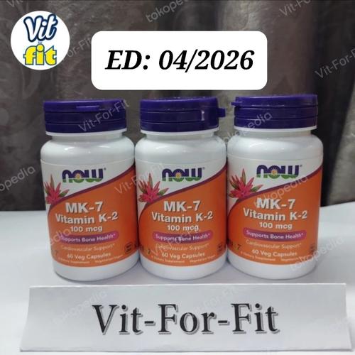 Jual Now MK7 Vit K2 100 mcg - 60 veg caps / MK-7 K-2 100mcg - Jakarta ...