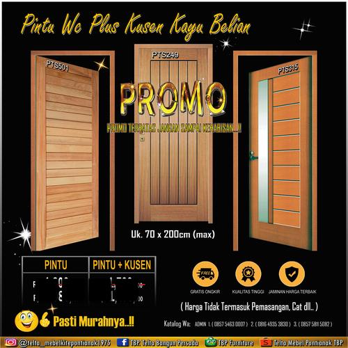 Jual PINTU WC PLUS KUSEN KAYU BELIAN / ULIN KALIMANTAN - Wc 3 ...