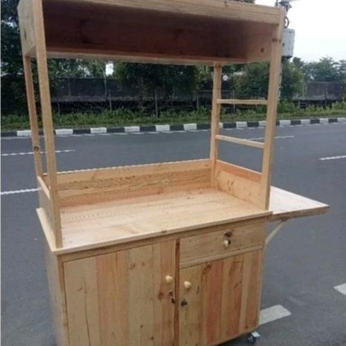 Jual Rombong Kayu Panjang 120 cm | Rombong Kantin | Gerobak Kantin ...