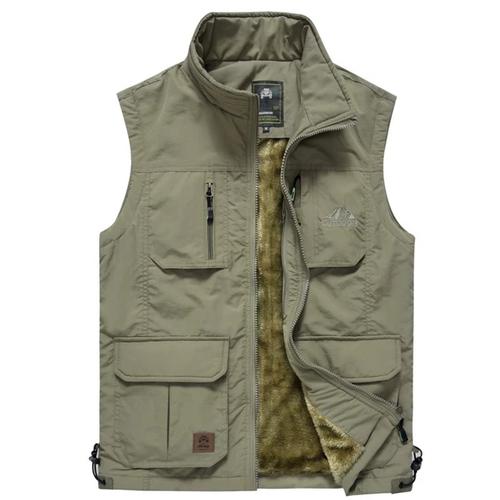Jual rompi vest lapangan pria outdoor parasut unisex vest tackles - Abu ...