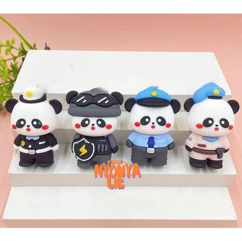 Jual CRM27 Pajangan Mainan POLISI PANDA Binatang Hutan 3D Dekor Hiasan ...
