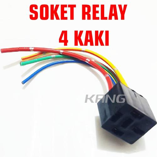 Jual Soket Relay 4 Kaki Socket Rellay Kaki 4 Relai Hitam - Kab. Sleman ...