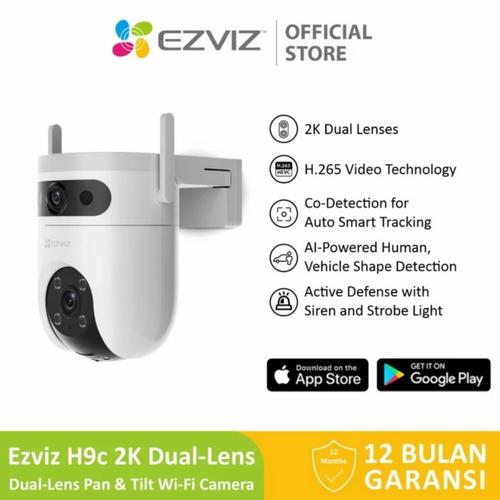 Jual Ezviz H9C Dual Lens 2K 3Mp Smart Home Wifi Pan Tilt IP Wirelles ...