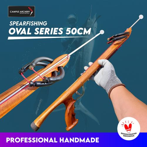 Jual Speargun Panah Ikan 50cm Oval Series Professional Handmade - Cocok ...