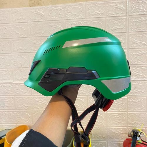 Jual Helm safety climbing Msa V-GARD warna hijau / Helm climbing ...