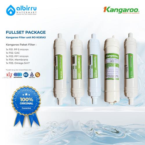 Jual 1 set Kangaroo Filter unit RO KG61A3 / 5 stages - New - Kab ...