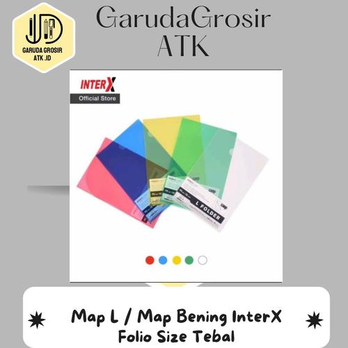 Jual Map L / Map Bening InterX Folio Size Tebal - Merah - Jakarta ...