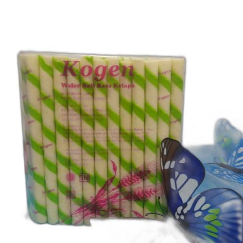 Jual snack murah kogen wafer roll rasa kelapa reffil 200 gram cocok ...