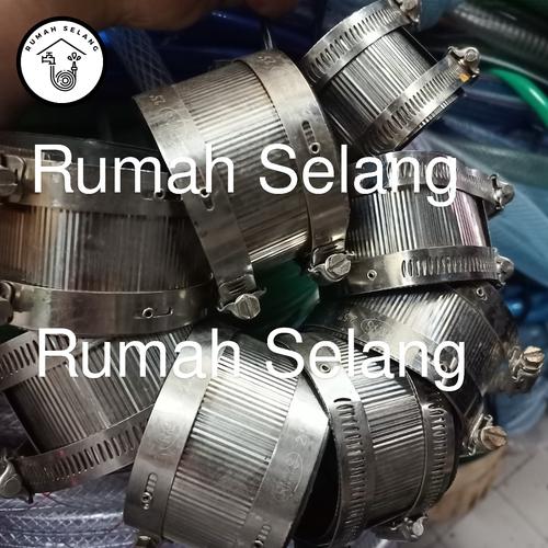 Jual Klem Coupling Cast Iron Cip Besi PVC 2 Inch / Klem Selang Double ...