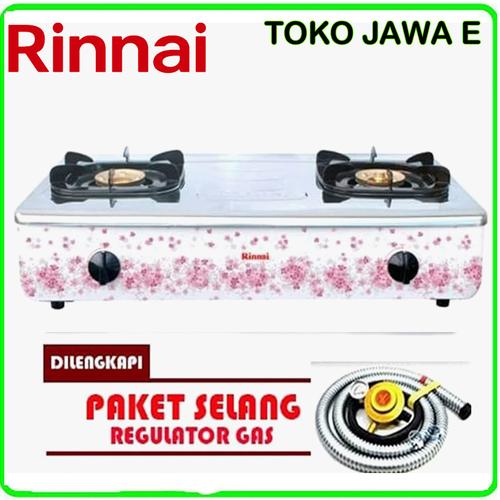 Promo KOMPOR GAS RINNAI RI-712AF Kompor Gas 2 Tungku Jumbo Stenlies ...