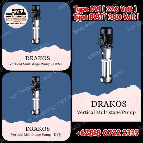 Jual POMPA VERTICAL MULTISTAGE 3Hp 220v DRAKOS DVS 2/20 POMPA TRANSFER ...