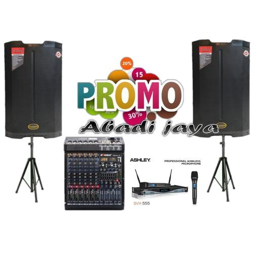 Jual paket sound system 15 inch ashley act600pro ashley audiopro 8 ...