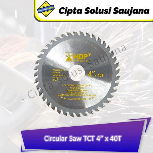 Jual Ndp Tct 4 X 40t Mata Pisau Potong Kayu Gergaji Bulat Aluminium