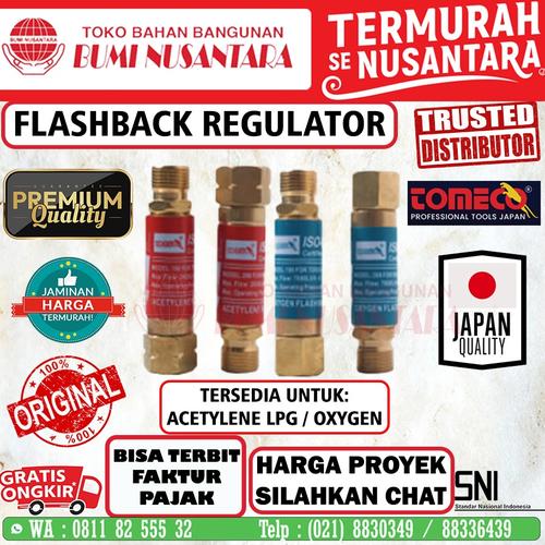 Jual Flasback Arrestor Regulator Las TOMECO Original Model 288 Sambungan Pengaman Oxygen ...