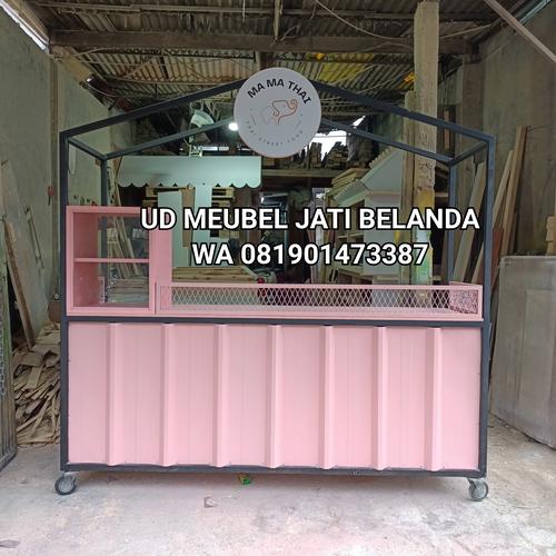 Jual booth minuman tangerang gerobak besi gerobak es gerobak bazar ...