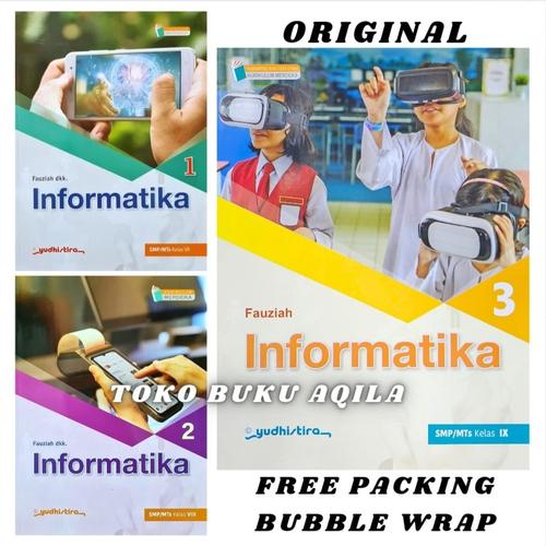 Jual Buku Informatika Kelas 7 8 9 SMP Yudhistira Kurikulum Merdeka Original - KELAS 9 SMP ...