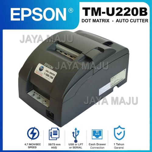 Jual PRINTER POS EPSON DOT MATRIX TMU220B - TMU 220B -220B AUTO CUTTER ...