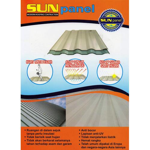 Jual Atap uPVC Twinwall SUN PANEL - 770 Warna Putih Semi Transparan ...