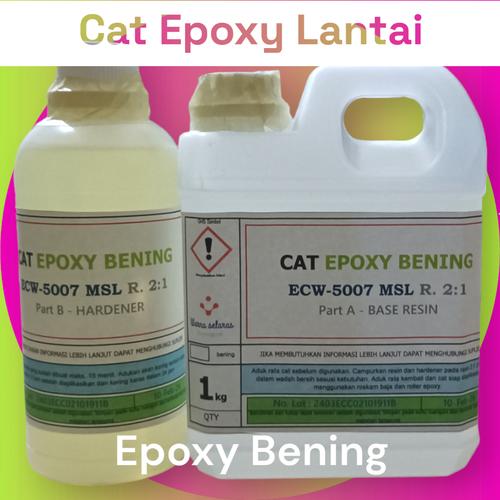 Jual cat epoxy clear coating-epoxy bening untuk lantai beton kayu dan ...