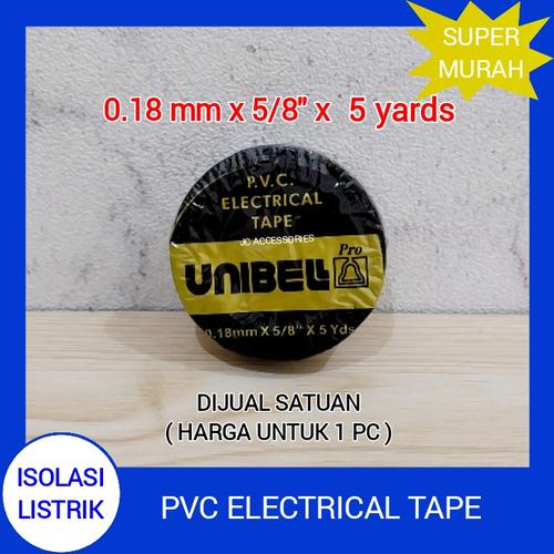 Jual ISOLASI LISTRIK HITAM UNIBELL ELECTRICAL TAPE MIRIP NITTO PVC ...