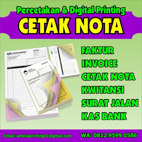 Jual CETAK NOTA | SURAT JALAN | INVOICE | TANDA TERIMA | Free Desain ...
