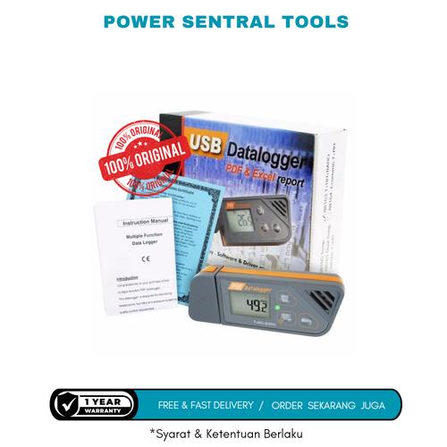Jual Software USB Suhu Kelembaban Udara Pressure Recorder Data Logger ...