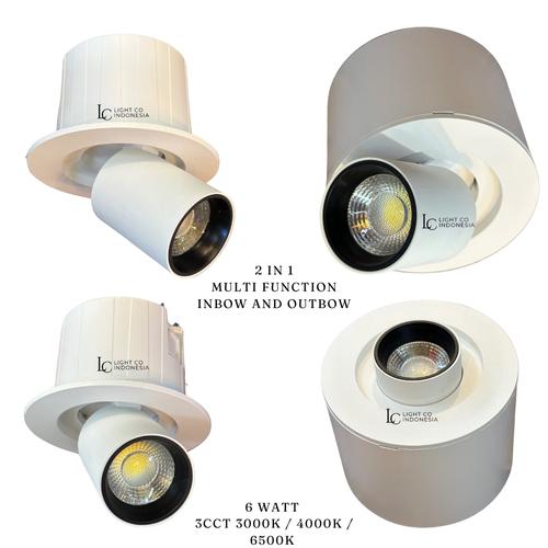 Jual Downlight spotlight adjustable led 6w / downlight outbow ...