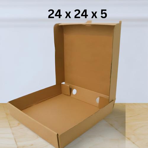 Jual Kardus Pizza Dus Coklat Polos Tebal 3 mm Kardus Packaging ...