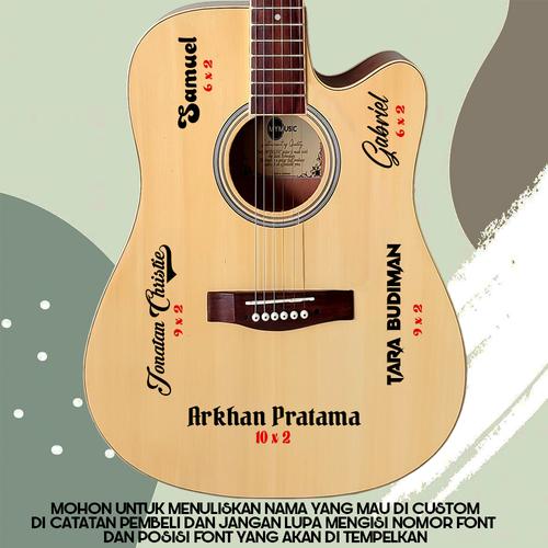 Jual Custom Nama Logo Foto Pada Gitar Suka Suka - chocoladine, NO 1 ...