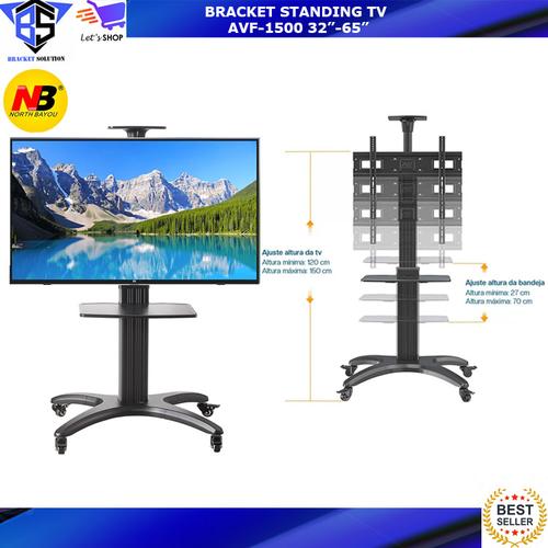 Jual Braket Standing TV Roda/Stand TV Roda LED LCD 32-65 Inch - Jakarta ...