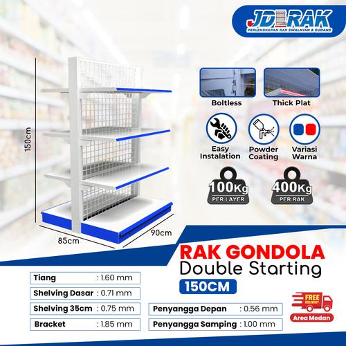 Jual Rak Swalayan Medan Rak Gondola Rak Minimarket Double/Rak Gondola ...