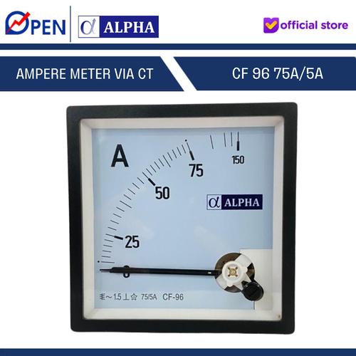 Jual CF 96 Ampere Meter Via CT .../5A Rating 75A Alpha - Jakarta Pusat - PUMA ELEKTRIK NIAGA ...