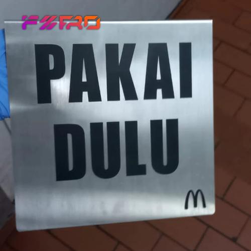 Jual plat stainless grafir stainless custom untuk label nama tulisan ...