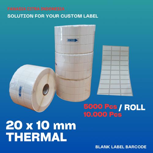 Jual Sticker Label Barcode Printer 3 Line Thermal - 10x10 mm 5000 - Kab ...