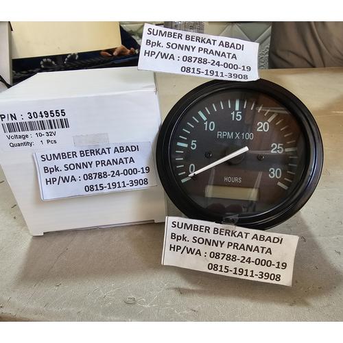 Jual TACHOMETER 3000 RPM AND DIGITAL HOUR METER GAUGE 12V 24V 80MM MPU ...