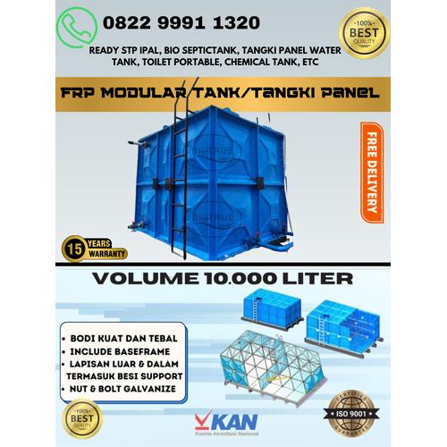 Jual Tangki Air Panel/FRP Modular Tank Volume 10 m3. biotech sistem ...