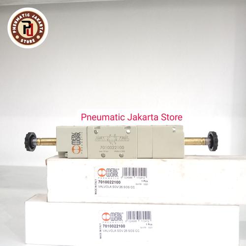 Promo SOLENOID VALVE 5/3 1/8" DOUBLE METAL WORK 7010022100 CLOSED ...
