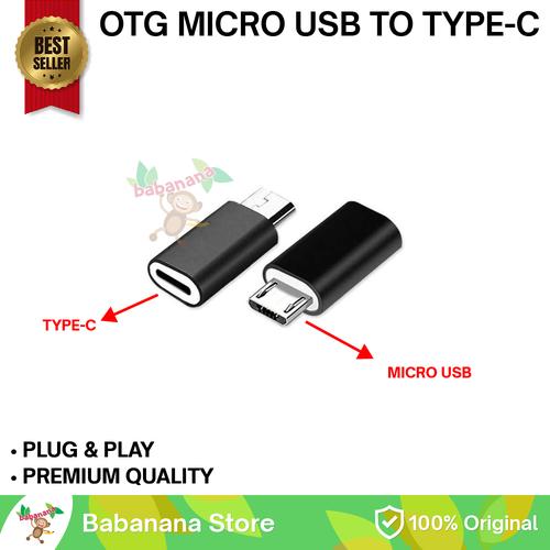 Jual Adapter micro usb type C to micro usb type B converter konverter ...