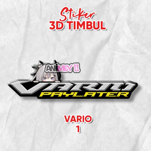 Jual Stiker Emblem 3D Timbul Anime Logo Vario P4ylater / Stiker Anime ...