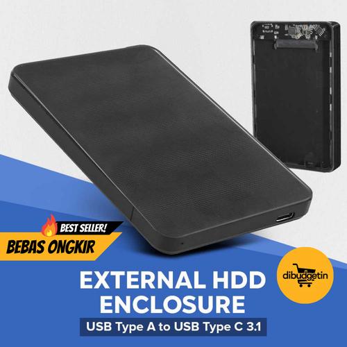 Jual External HDD Enclosure 2.5 Inch USB Type A to USB Type C 3.1 ...