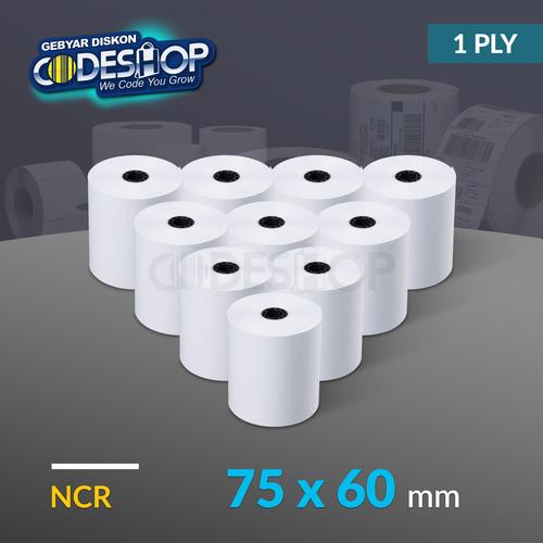 Jual Kertas NCR 75x60 mm 1 Ply Codeshop Struk Kasir Printer Dot Matrix ...