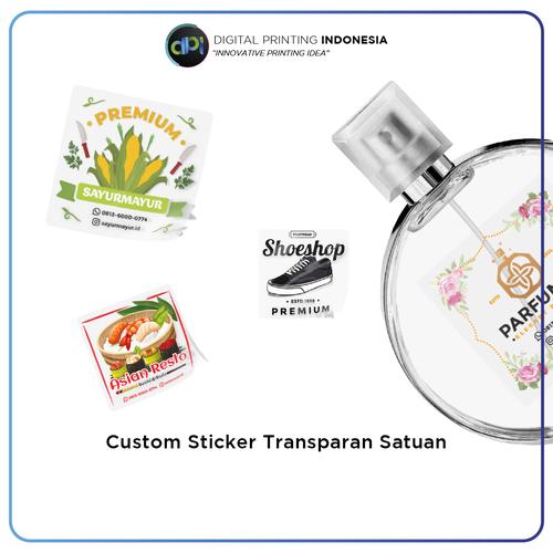 Jual CETAK STIKER LABEL TRANSPARAN BULAT - Stiker Transparan Satuan ...