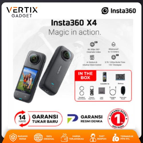 Promo Insta360 Insta 360 X4 Action Camera 360 X4 4K AI Noise Reduction ...