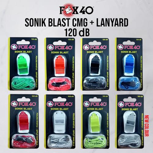 Jual Peluit Fox 40 Sonik Blast CMG Whistle Official Lanyard 120DB - Abu ...