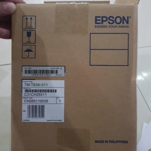 Jual READY STOK EPSON Printer Thermal TM-T 83 III-511 AUTO CUTTER (USB ...